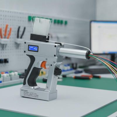 China SWT25100H Model Automatic Zip Tie Tool Featuring 20N to 80N Adjustable Bundle Tightness Ideal for Wire Harness Assembly for sale