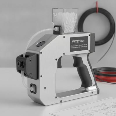 China SWT25100H Automatic Zip Tie Tool Operation Speed 0.7 Seconds Per Cable Tie Ideal for Streamlined Cable Harness Assembly for sale