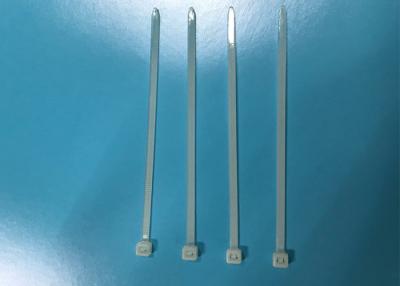 China UL Approved 4 Inch Plastic Zip Tie For Nylon PA66 Material White for sale