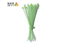 China REACH Slight Green 120 Degree 2.5mm Nylon Cable Ties for sale