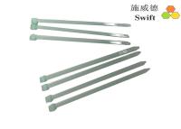 China 4 Inch Nylon Hose Ties / Nylon Zip Ties Heat Resisting Blue Reach Certificate for sale