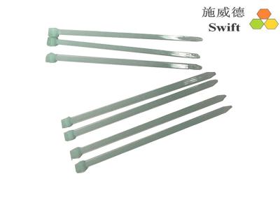China 4 Inch Nylon Hose Ties / Nylon Zip Ties Heat Resisting Blue Reach Certificate for sale