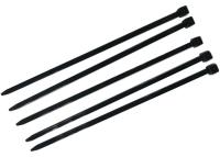 China Black Normal Nylon Zip Ties 3.6 * 150mm High Temperature Material Polyamaid 66 for sale