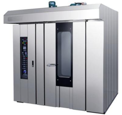China Two Trolley Oven Biscuit Processing Line 64 Trays Rotary Oven CE ISO Certification for sale