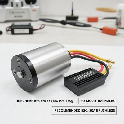 China 150g Inrunner Brushless Motor Offering Mounting Hole Size M3 and Recommended Esc 30A Brushless ESC Perfect for RC Models for sale