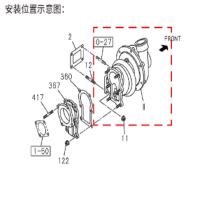 China 1-87618325-0 / 8-98257047-0 Turbocharger Assembly for Isuzu 6HK1 Engine for sale