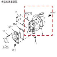 China 1-87618388-0 / 8-98257048-0 Isuzu 6HK1 Engine Turbocharger Assembly for sale