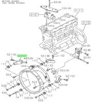 China 1-21559451-0 / 8-97375911-0 Isuzu 4HK1 Engine Fan Shroud Guide Bracket for Hitachi / Sany Excavators for sale