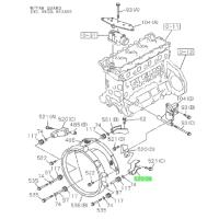 China 1-21559451-0 / 8-97375911-0 Isuzu 4HK1 Engine Fan Shroud Guide Bracket for Hitachi / Sany Excavators for sale