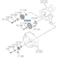China 8-94393439-6 / 8-97601153-1 Timing Gear & High Pressure Pump Gear Set for Isuzu 6HK1 Engine (61 Teeth) for sale