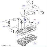 China 8-98037543-0 Valve Cover Gasket / Oil Seal for Isuzu 4JJ1 Engine – Hitachi / Sumitomo / Sany Compatible for sale