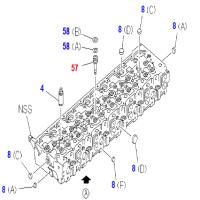China 1-11129064-1 8-97233126-0 8-97233127-0 Isuzu 6WG1 Engine Injector Copper Sleeve with O-Ring for sale