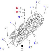 China 1-11129064-1 8-97233126-0 8-97233127-0 Isuzu 6WG1 Engine Injector Copper Sleeve with O-Ring for sale