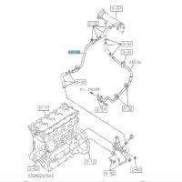 China 8-97375669-0 8-97376616-0 Isuzu 4HK1 Engine EGR Cooler Pipe for Hitachi Sumitomo Sany Excavator for sale