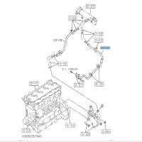 China 8-97375669-0 8-97376616-0 Isuzu 4HK1 Engine EGR Cooler Pipe for Hitachi Sumitomo Sany Excavator for sale