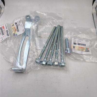 China 1-13674119-2 1-09009114-1 1-13674160-0 Isuzu 6BG1 Engine Alternator Adjustment Bracket & Bolt for sale