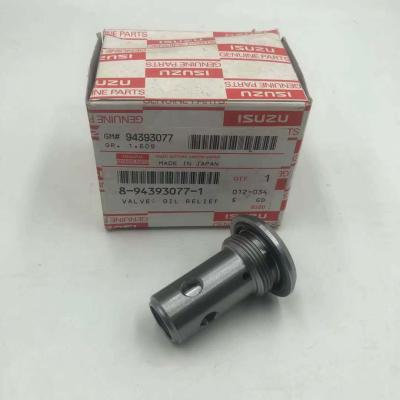 China 8-94393077-1 Isuzu 6HK1 Engine Oil Pressure Relief Valve for sale
