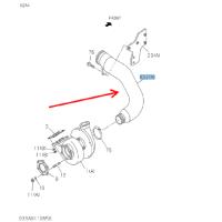 China 1-14134352-0 Isuzu 6WG1 Engine Turbocharger Intake Hose for sale