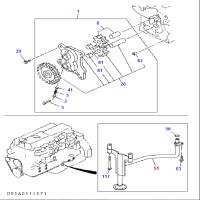 China 1-13314049-1 Isuzu 6HK1 Engine Oil Pump Suction Pipe for sale