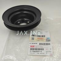 China 5-13663031-2 4BG1 Engine Fan Drive Pulley Belt Pulley Triple Groove for Hitachi Sumitomo for sale
