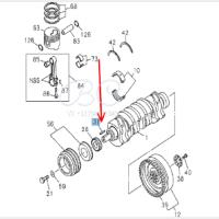 China 8-94201641-0 Isuzu 4JG1 Crankshaft Gear Half Moon Key for Hitachi Sumitomo Sany Excavator for sale