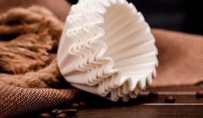 China B01 Virgin Wood Pulp Coffee Filter Bowl Paper For 1 - 2 Cups 155 X 45 Mm 50pcs for sale