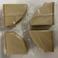 China 100% Wood Pulp Unbleached V Shaped Coffee Filter V60 02 110 X 156 Mm for sale