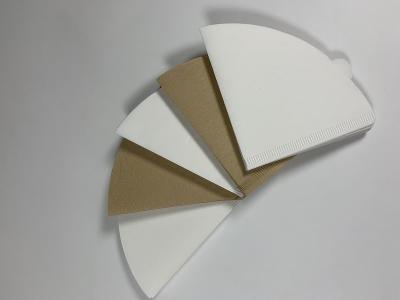China Biodegradable Coffee Drawing Paper V Cone Shaped For V60 Filters 50g/Sqm for sale