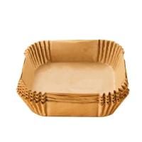 China Oilproof Air Fryer Disposable Paper Liner Square Non Stick Insert Parchment Paper Liners for sale