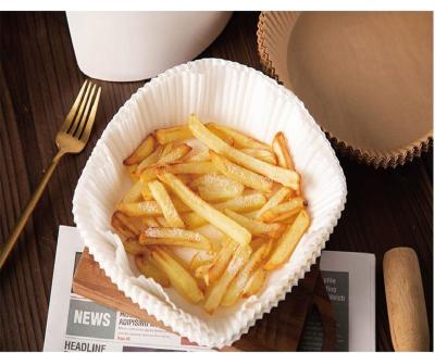 China Disposable Square Parchment Air Fryer Paper Liners Food Grade Nonstick for sale