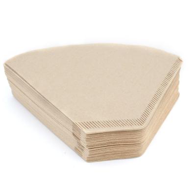 China OEM ODM Acceptable V60 Coffee Paper Filter For 1 - 4 Cups 100 Sheets for sale