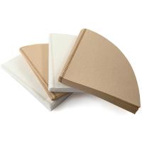 China Natural Unbleached Cone Coffee Filters Disposable Pour Over Coffee Filter for sale