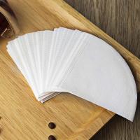 China V60 Coffee Filters Cone Premium Unbleached Disposable Natural Paper Coffee Filters for sale