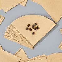 China V60 Coffee Filters Cone Premium Unbleached Disposable Natural Paper Coffee Filters for sale