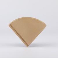 China V60 Coffee Filters Cone Premium Unbleached Disposable Natural Paper Coffee Filters for sale