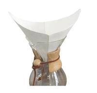 China Wood Pulp Disposable Cone Coffee Filter Paper Size 4 White Cone Shaped Filter for sale