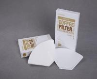 China Disposable Paper Pour Over Coffee Dropper Cone Coffee Filter 100 Pcs for sale