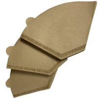 China Natural Unbleached Cone Coffee Filter Paper Disposable 100PCS / Box for sale