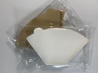 China Bleached Paper Cone Style Coffee Filters Wood Pulp for sale