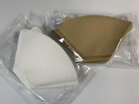 China Bleached Paper Cone Style Coffee Filters Wood Pulp for sale