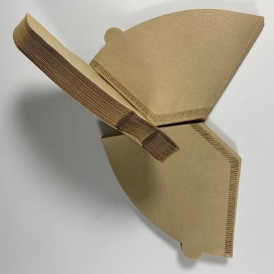 China Cone Shaped Disposable Coffee Filter Paper 12.5x16.5 cm for sale
