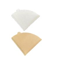China Drip V Shaped Coffee Filter White Brown Color Bleached Coffee Filter Paper V60 for sale