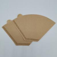 China Unbleached Flat Bottom Shape Coffee Paper Filter for sale