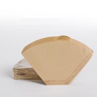 China Flat Bottom Wave Coffee Filter Paper Disposable Paper Coffee Filter for sale