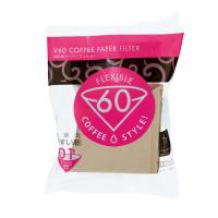 China Drip V Shaped Coffee Filter White Brown Color Bleached Coffee Filter Paper V60 for sale