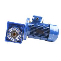 China CE Double Worm Gear Reducer 50:1 Ratio For 110mm BLDC Motor Nmrv 075 Gearbox for sale