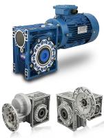 China 220V-380v Double Reduction Worm Gear Speed Reducer 14mm NMRV 050 Gearbox 6kg for sale