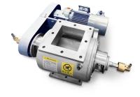 China Square  Outlet  Stainless Steel Water Cooling Rotary Airlock Valve High Temperature for sale