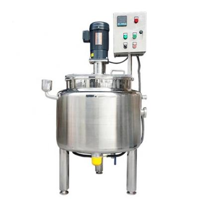 China Electric Heating  SS316L Homogenizer Stainless Steel Mixing Vat Tank With Agitator 100L for sale