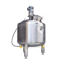 China Electric Heating  SS316L Homogenizer Stainless Steel Mixing Vat Tank With Agitator 100L for sale